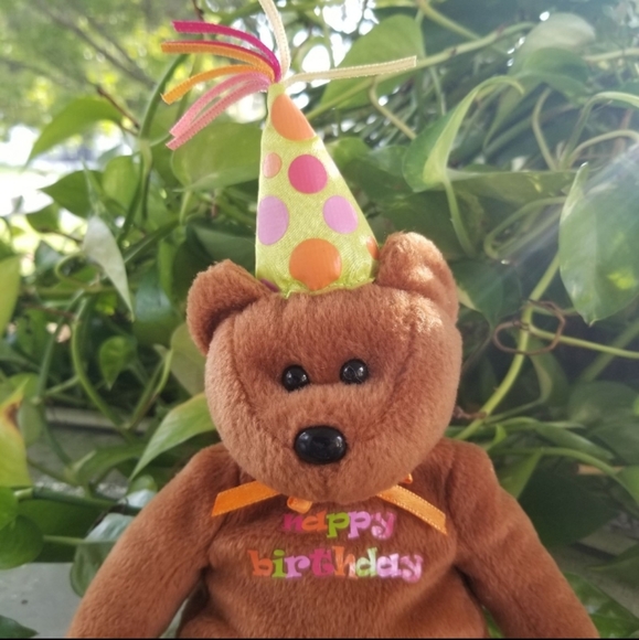 Ty | Toys | Ty Beanie Babies Happy Birthday Bear | Poshmark